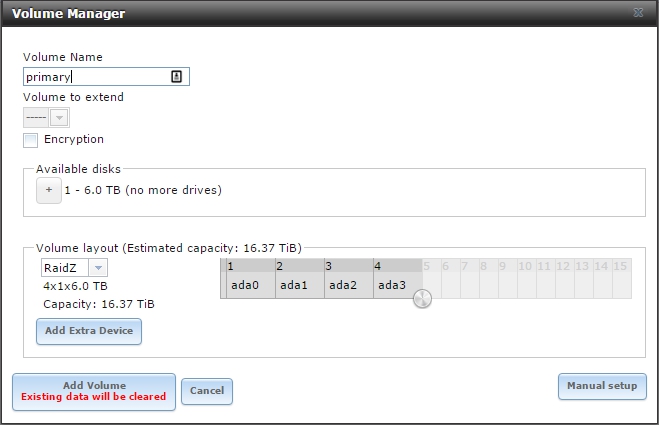Freenas Volume Setup Basils Tech Diary 6890