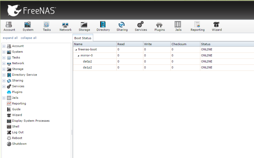 Mirrored Boot Drives On Freenas Basils Tech Diary 