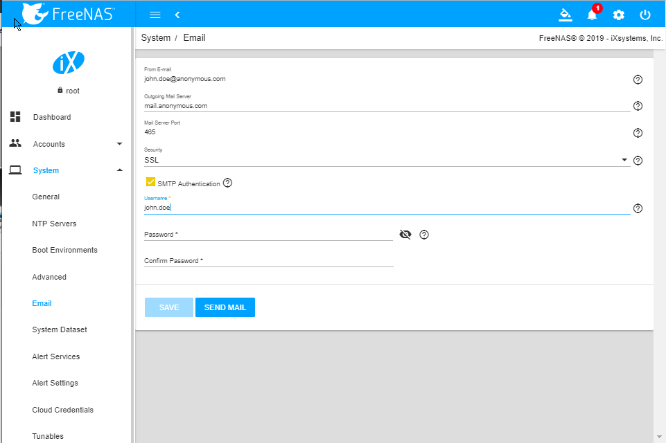 Freenas Mail Notification Settings Basils Tech Diary