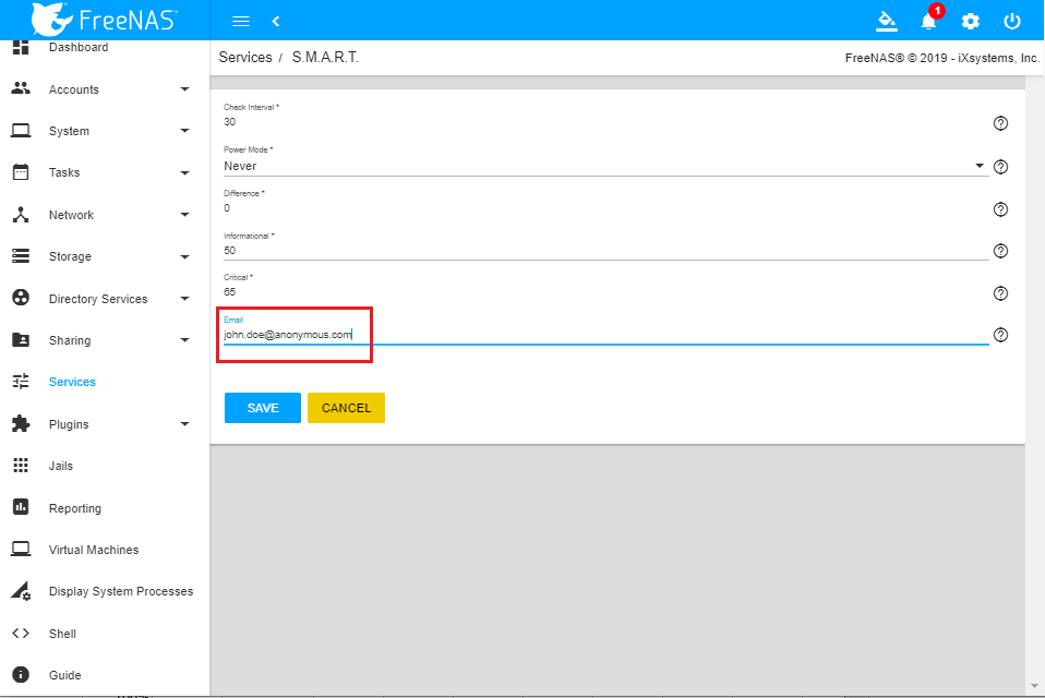 FreeNAS Mail Notification Settings - Basil's Tech Diary